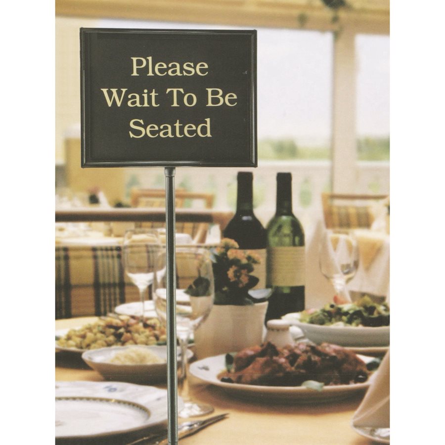 Teller Sign 11" x 14" with 15 Attractive Gold Silk Screened Messages ...