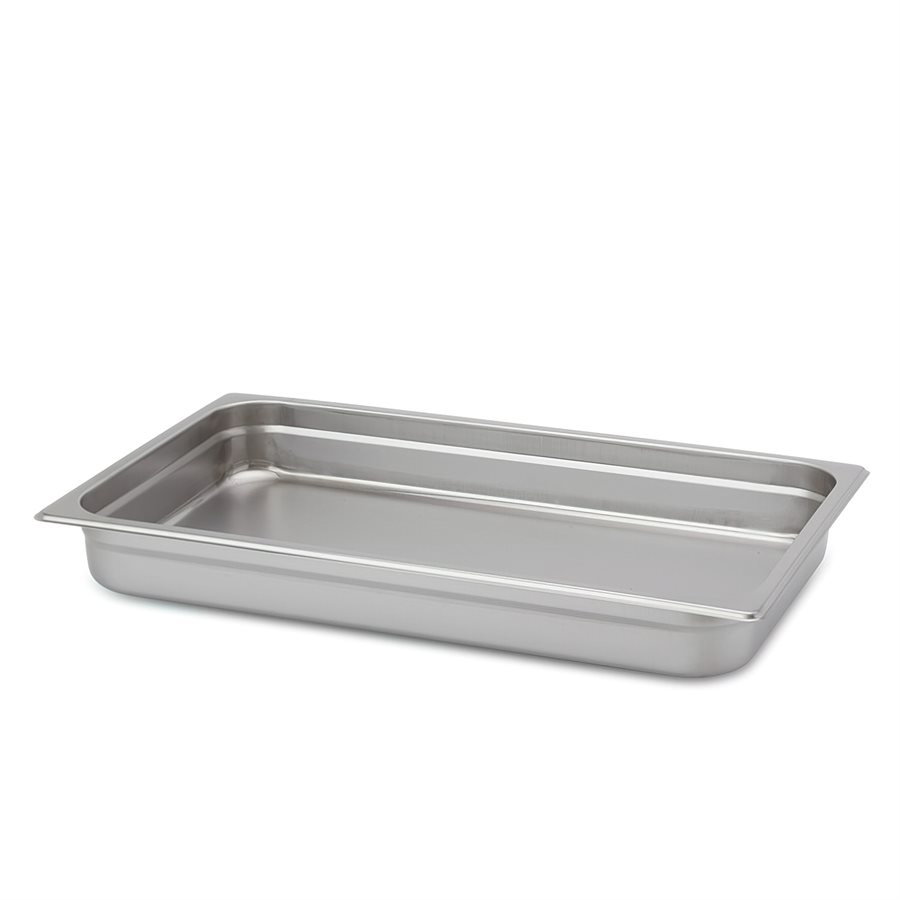 Full Size x 2-1 / 2" S / S Pan, Anti-Jam 24 gauge 18 / 8 NSF (6 ea / bx)